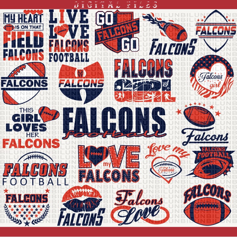 20 Files,falcons Svg,falcons Bundle,falcons Png,falcons Football,love ...