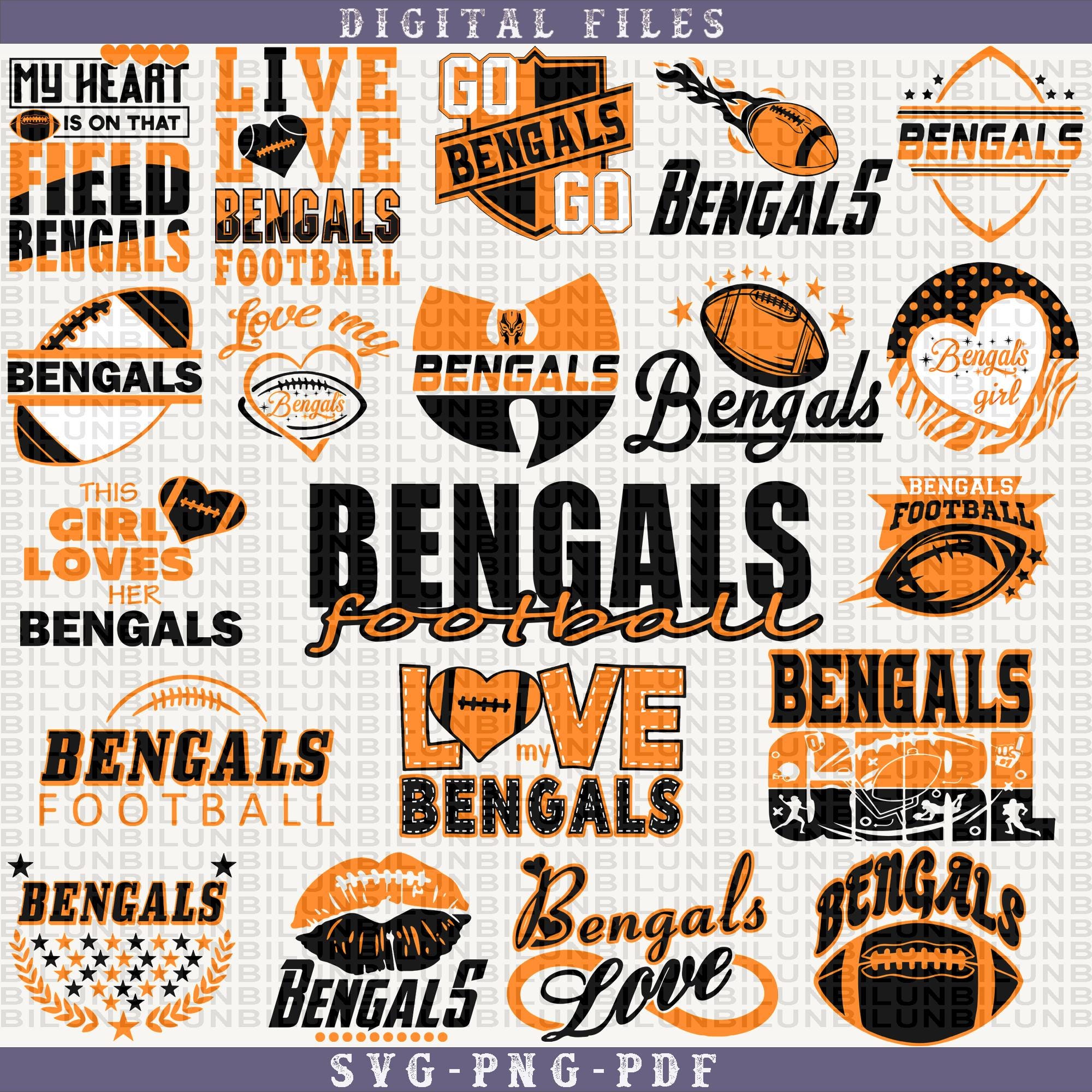 20 File,bengals Svg,bengals Png,bengals Bundle,bengals Football,love ...