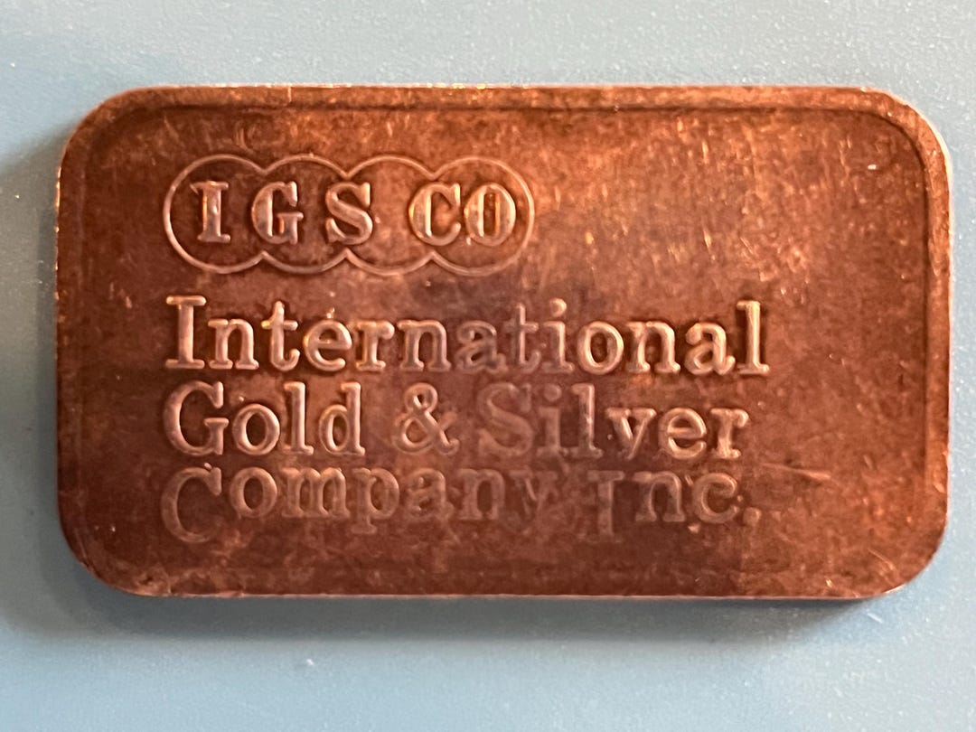 1 Troy Ounce Silver Bar, IGS CO, International Gold & Silver Company ...