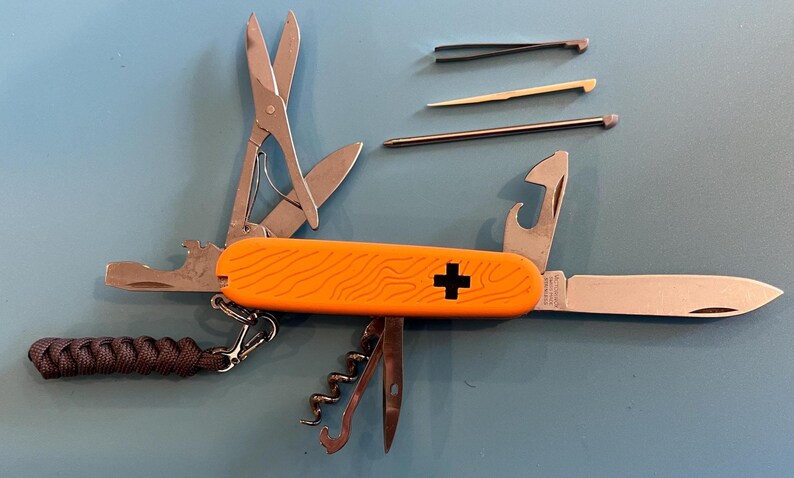 Victorinox Plus Custom Multitool, General Suisse Blade, Orange With ...
