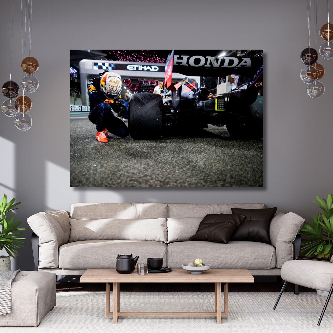 Max Verstappen Canvas,formula 1 Wall Decor,max Verstappen Poster,f1 ...