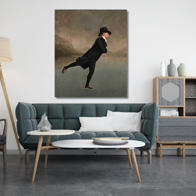 Henry Raeburn-the Skating Minister (1790) Canvas Wall Art,scottish Wall ...