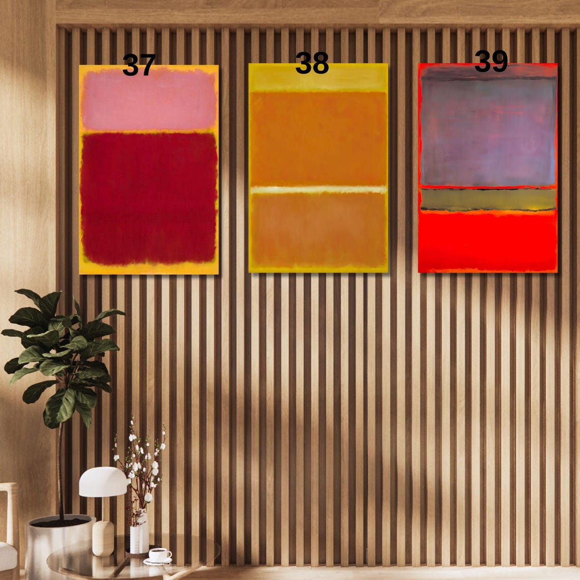 Set of 3 Mark Rothko Canvas Wall Art,mark Rothko Wall Art,rothko ...