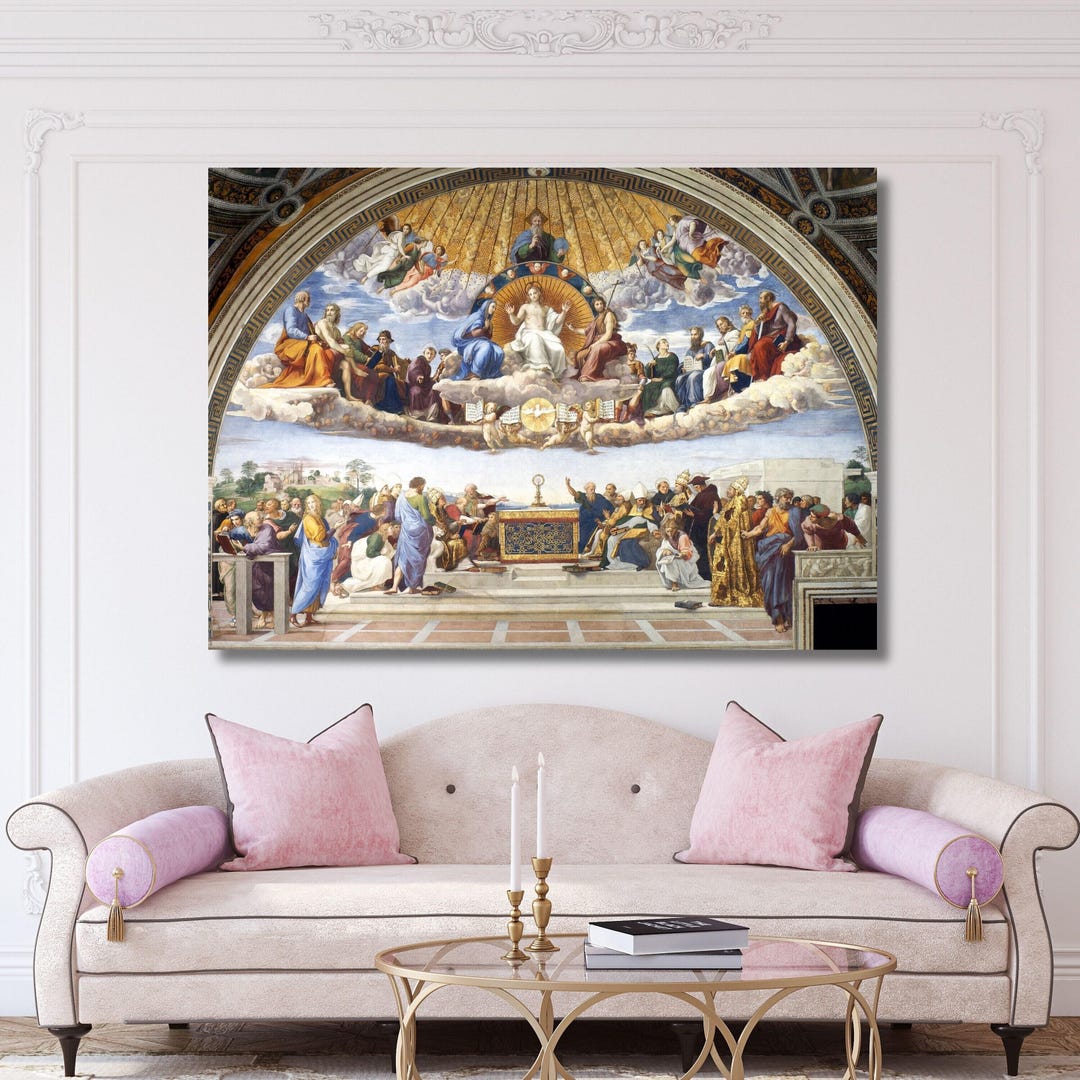 Raffaello Sanzio-the Holy Sacrament (1510) Canvas Wall Art,raphael Art ...