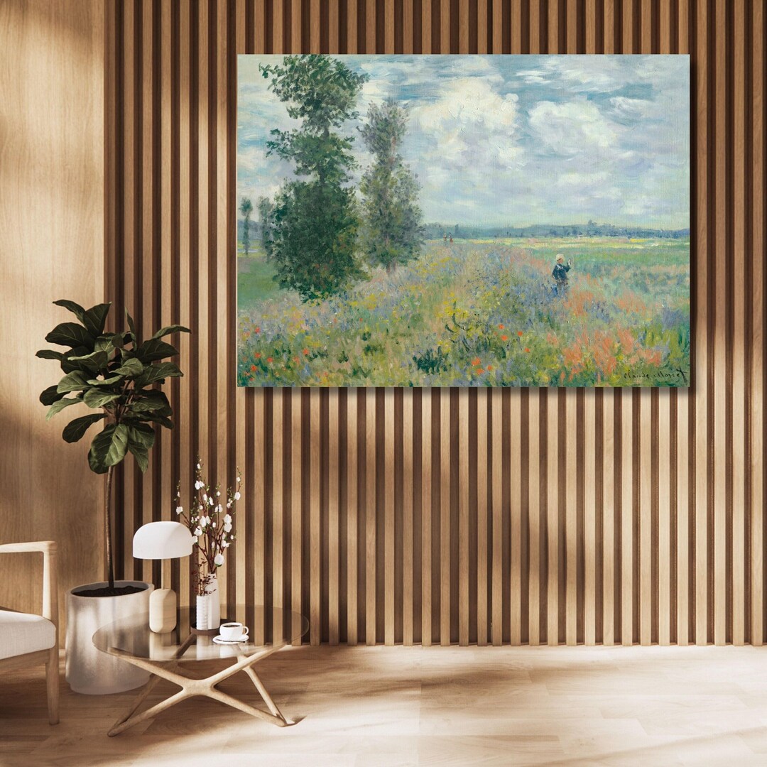 Claude Monet-poppy Fields Near Argenteuil (1875) Canvas Wall Art ...