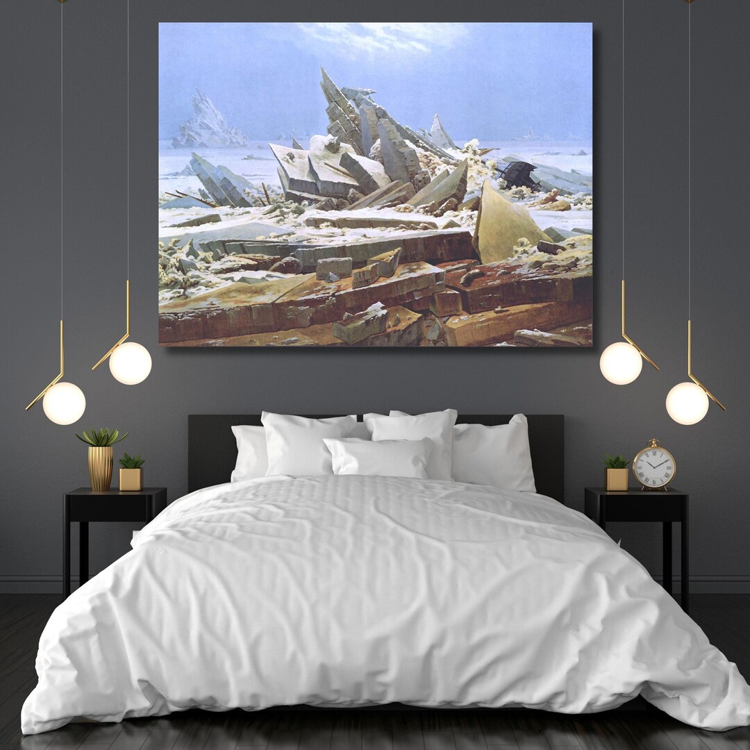 Caspar David Friedrich-Das Meer des Eises Leinwand Wandbild ...