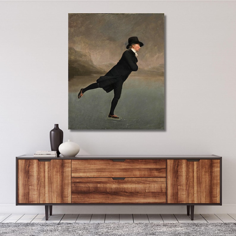Henry Raeburn-the Skating Minister (1790) Canvas Wall Art,scottish Wall ...