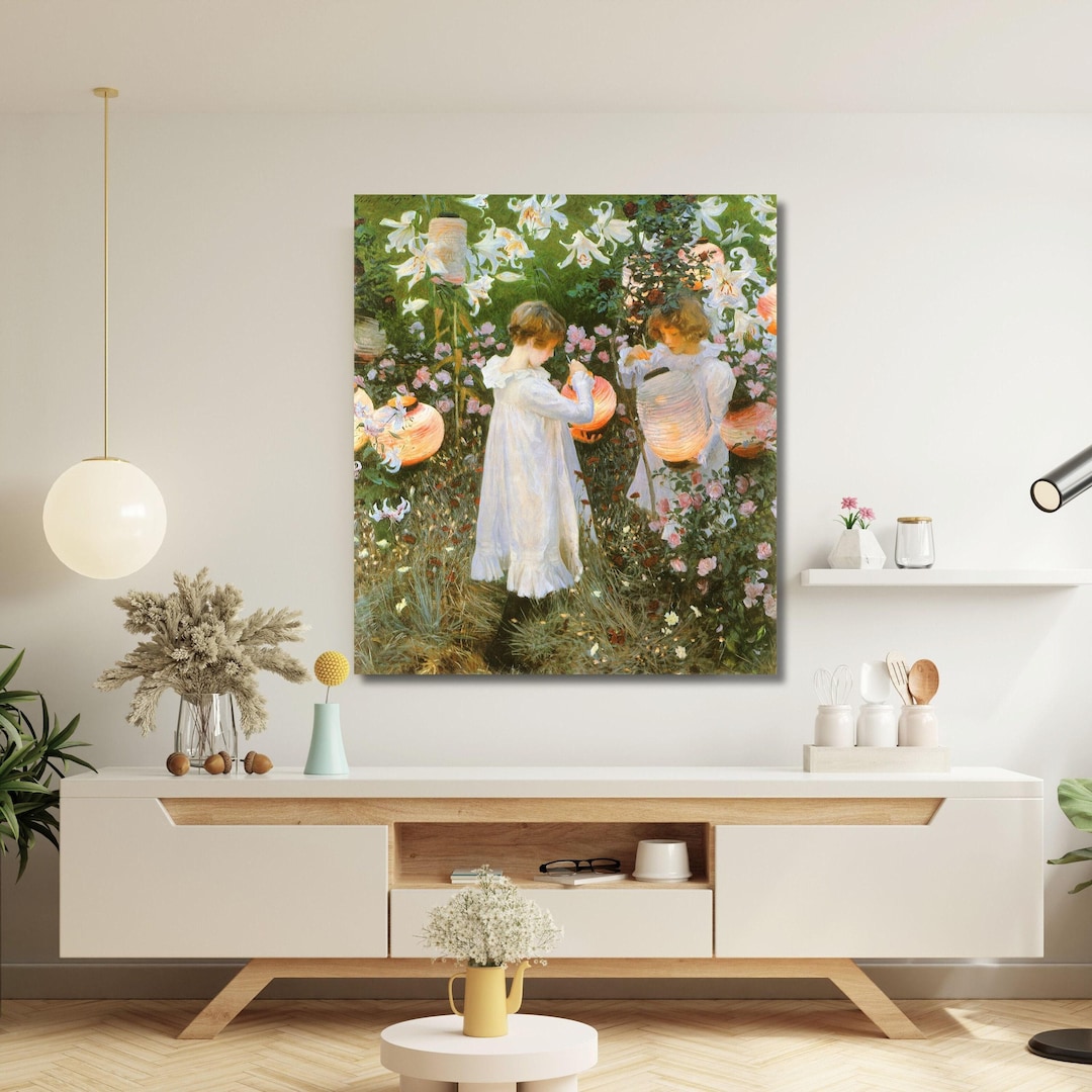 John Singer Sargent-carnation Lily Lily Rose Canvas Wall Art,flower ...