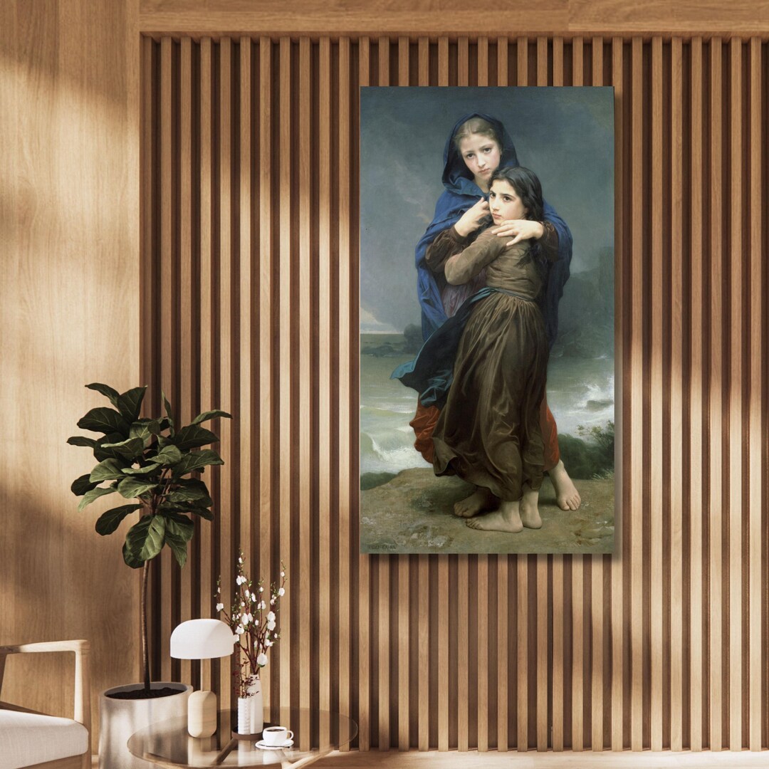 William-Adolphe Bouguereau-The Storm (1874) Leinwand Wand Kunst ...