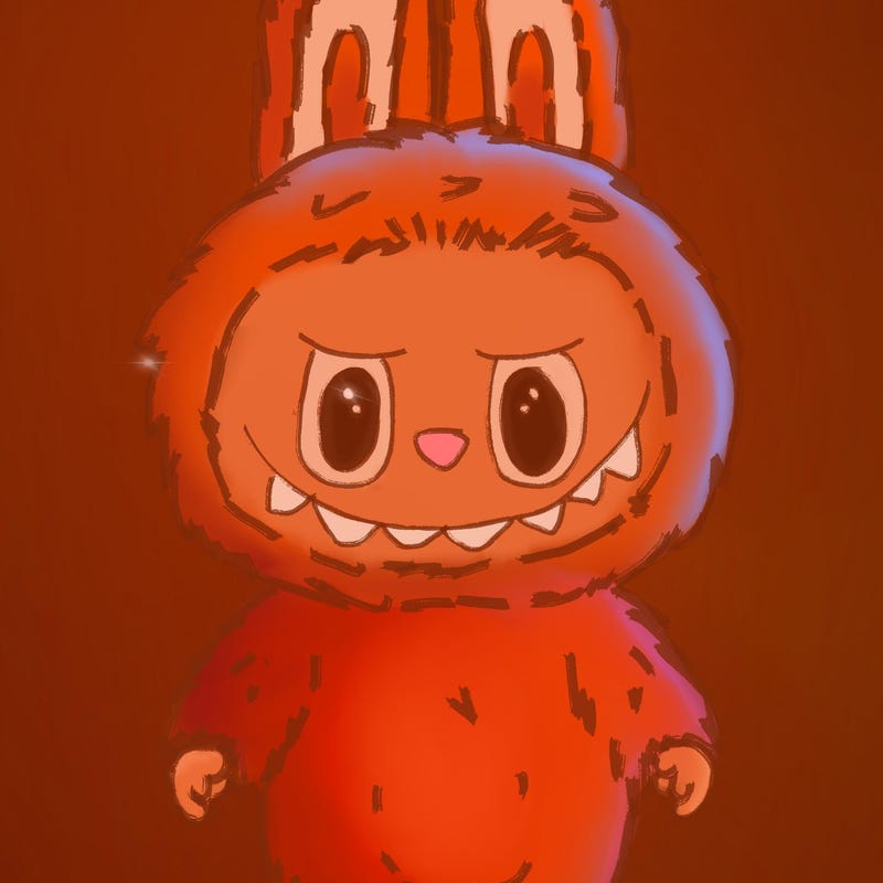 Orange Labubu for Sale - Etsy