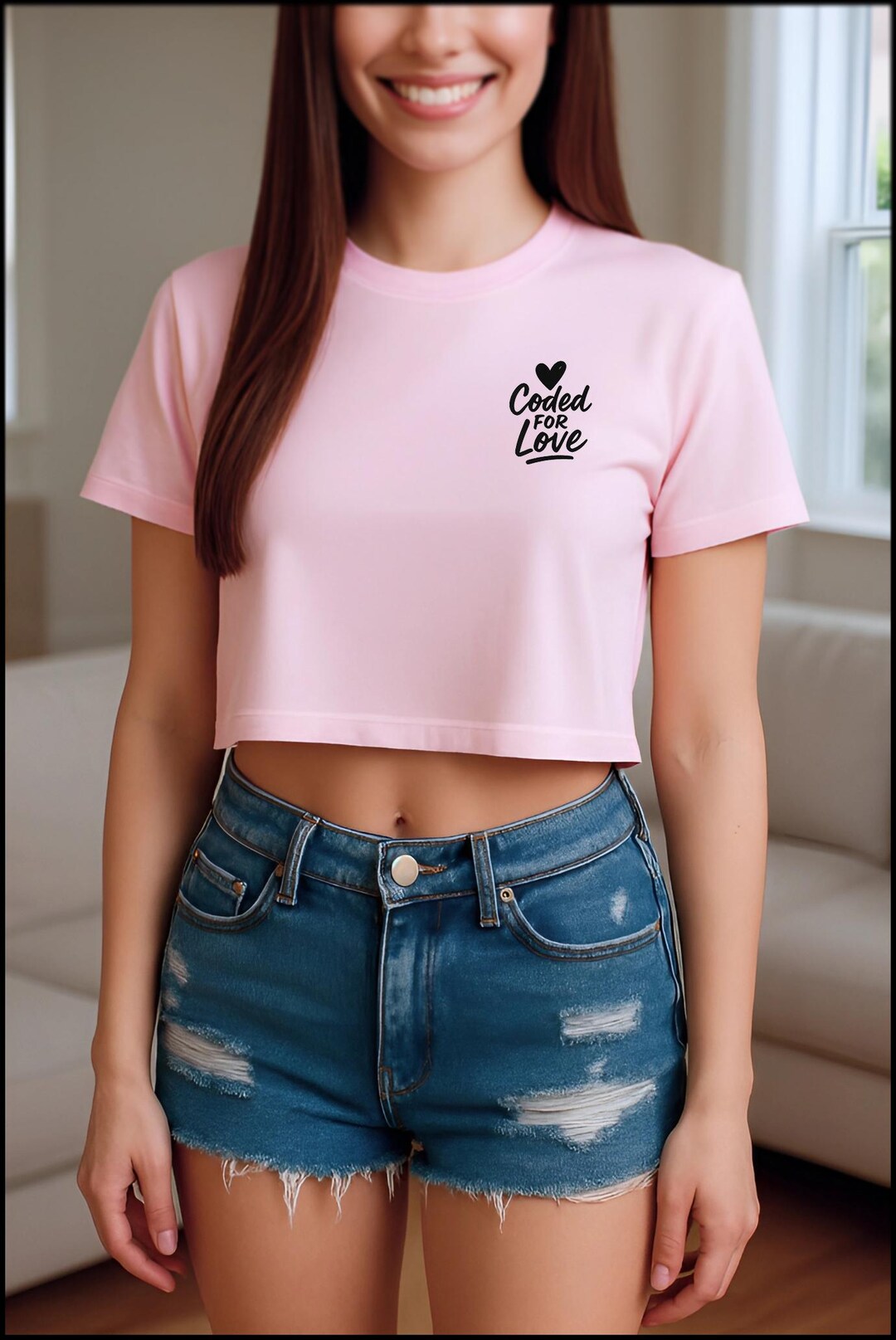 Bride Crop Top Coded for Love – Embroidered Bachelorette Shirt, Geek ...
