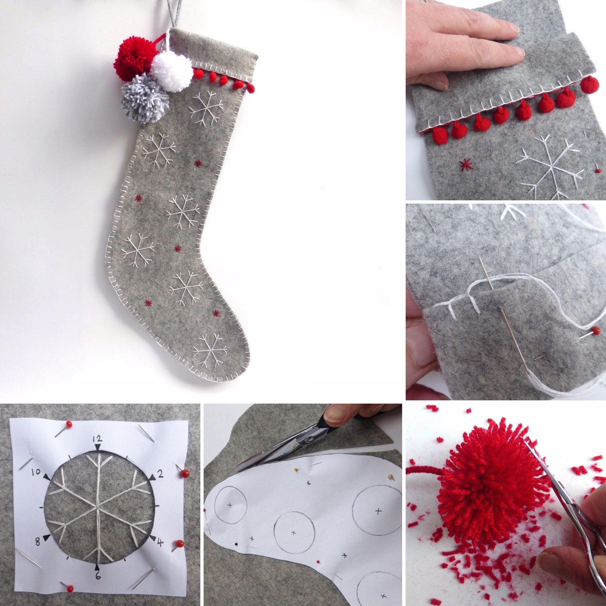 Christmas Stocking Pattern, Make Your Own Christmas Stocking, Christmas ...