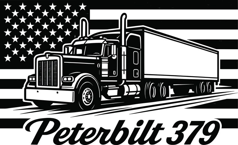 American Truck SVG Bundle: Peterbilt, Kenworth, Freightliner (vector ...