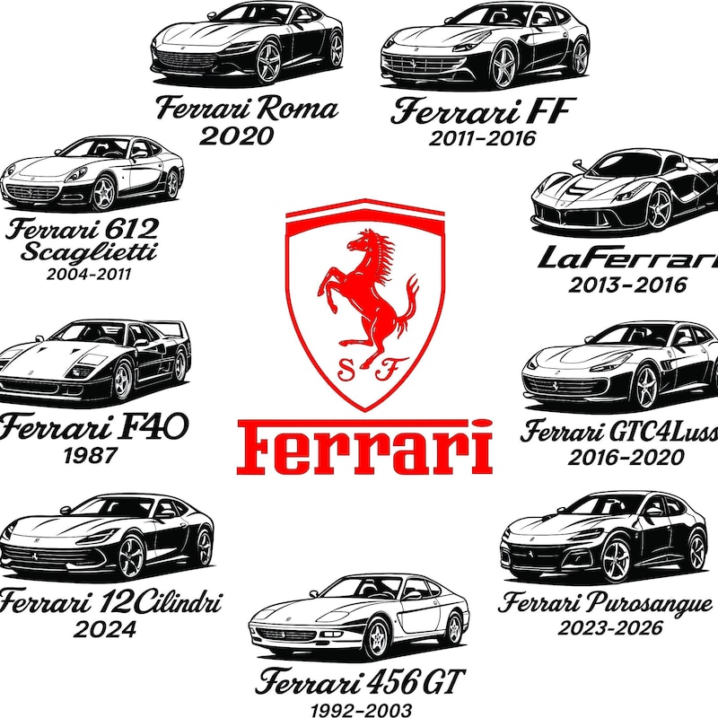 Ferrari Logo - Etsy