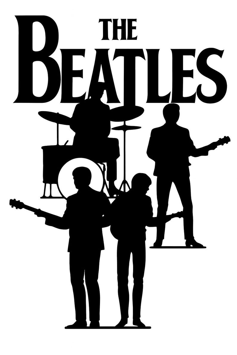 Rock Band Logos SVG Bundle: Beatles, Nirvana, Rolling Stones (digital ...