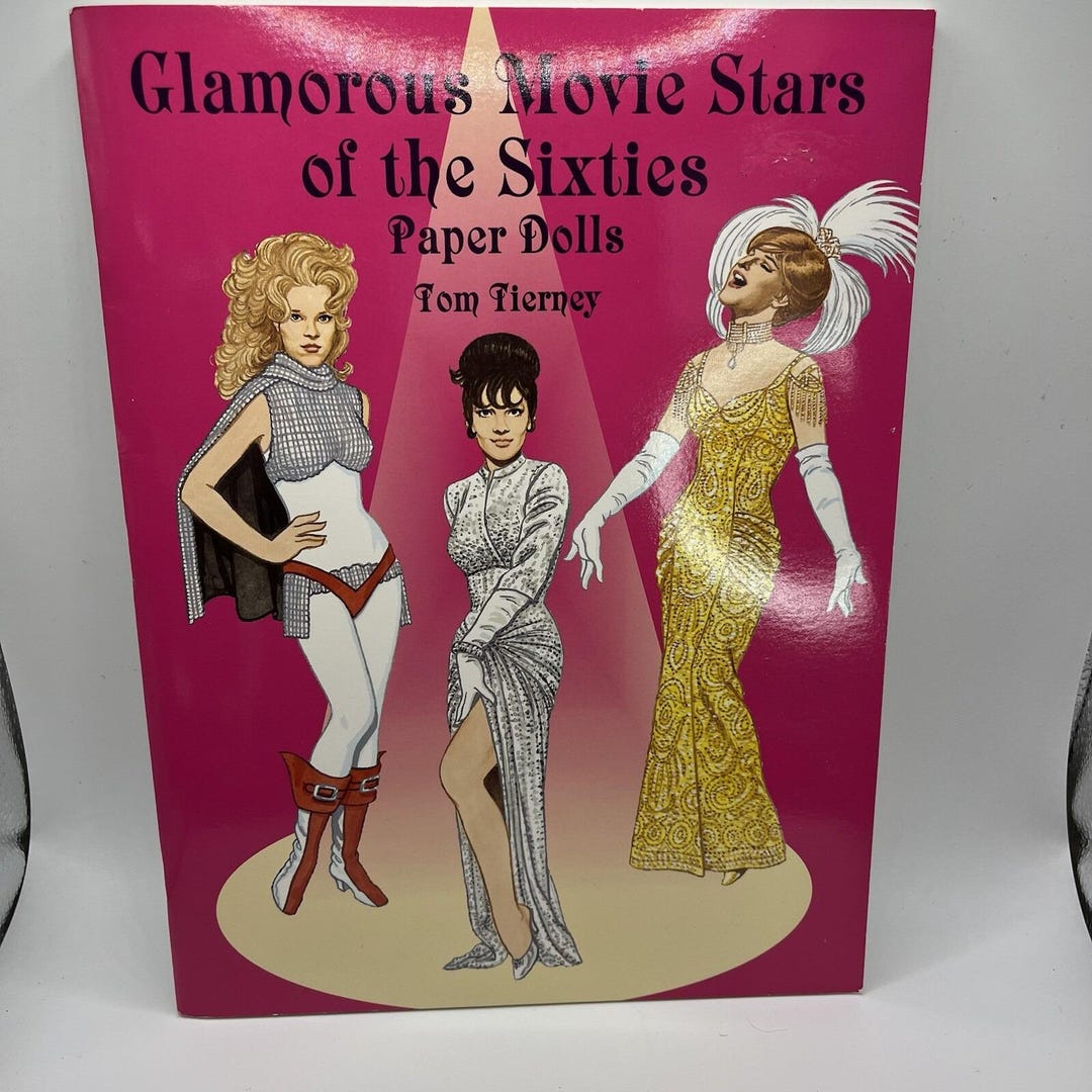 Vintage Paper Doll Book 'glamorous Movie Stars of the Sixties' Tom ...