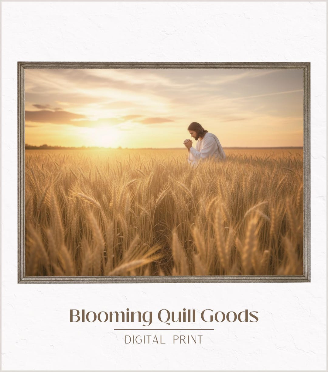 Jesus Christ Praying Landscape Art: LDS Home Poster (digital Download ...