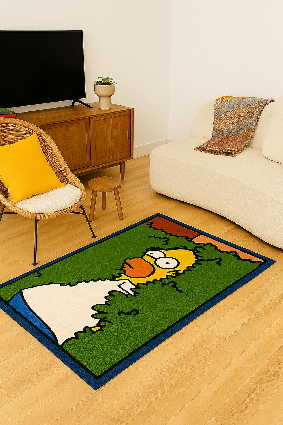 Funny Homer Simpson Meme Rug – Cartoon Area Rug for Living Room ...
