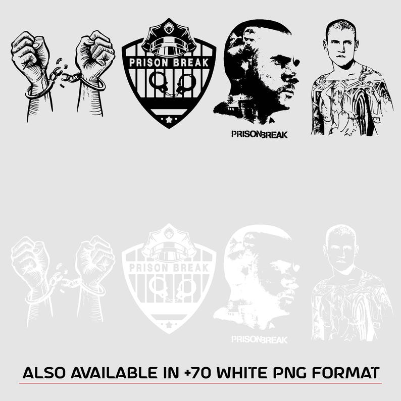 Prison Break SVG Pack – 70 Escape Files for Cricut Fans - Inmate, Jail ...