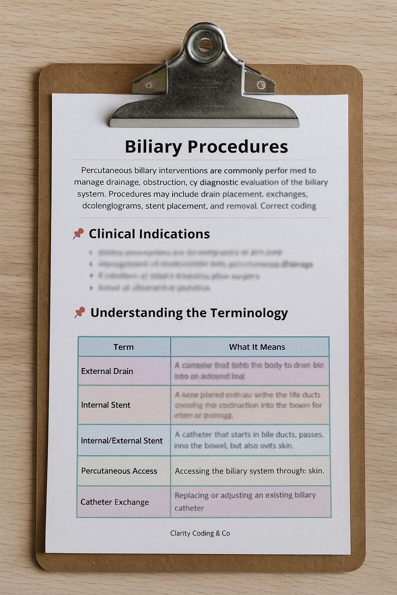 Interventional Radiology Biliary Coding Guide – CPT Codes Reference ...