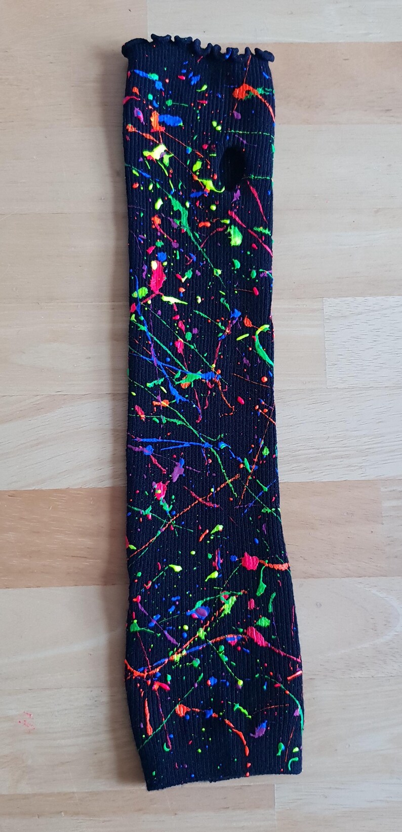 Ritual Gloves – UV Splatter Rave Gloves | Hyperspacethreads - Etsy