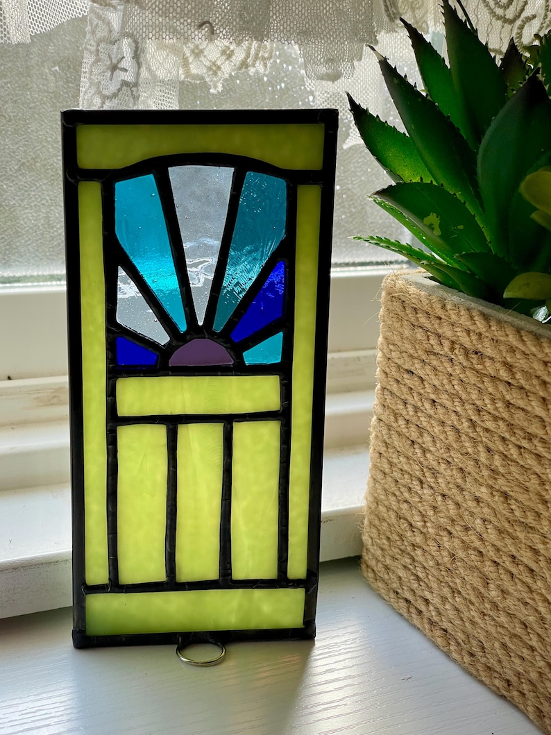 Miniature Stained Glass Doors for Window Decoration - Etsy