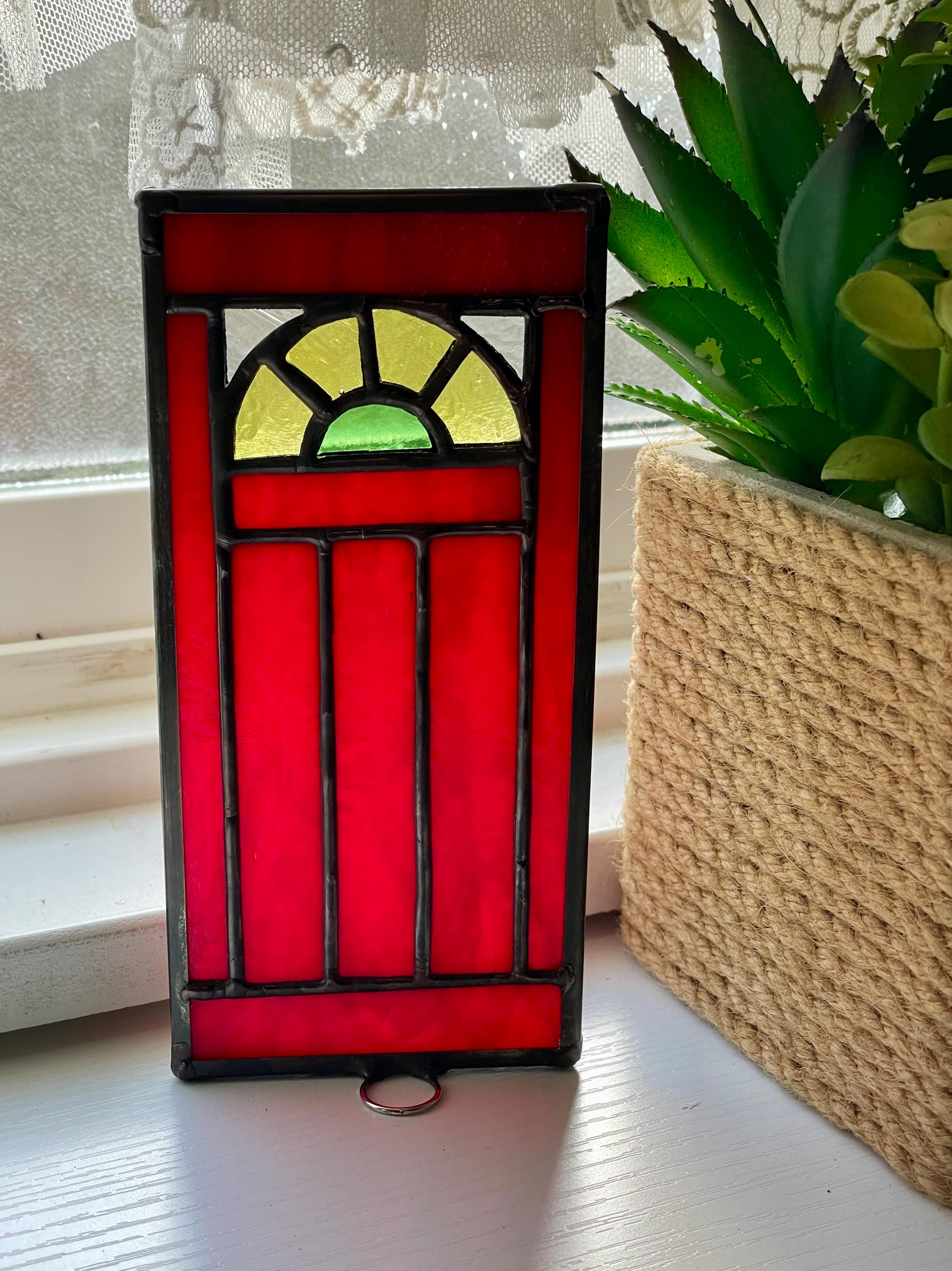 Miniature Stained Glass Doors for Window Decoration - Etsy
