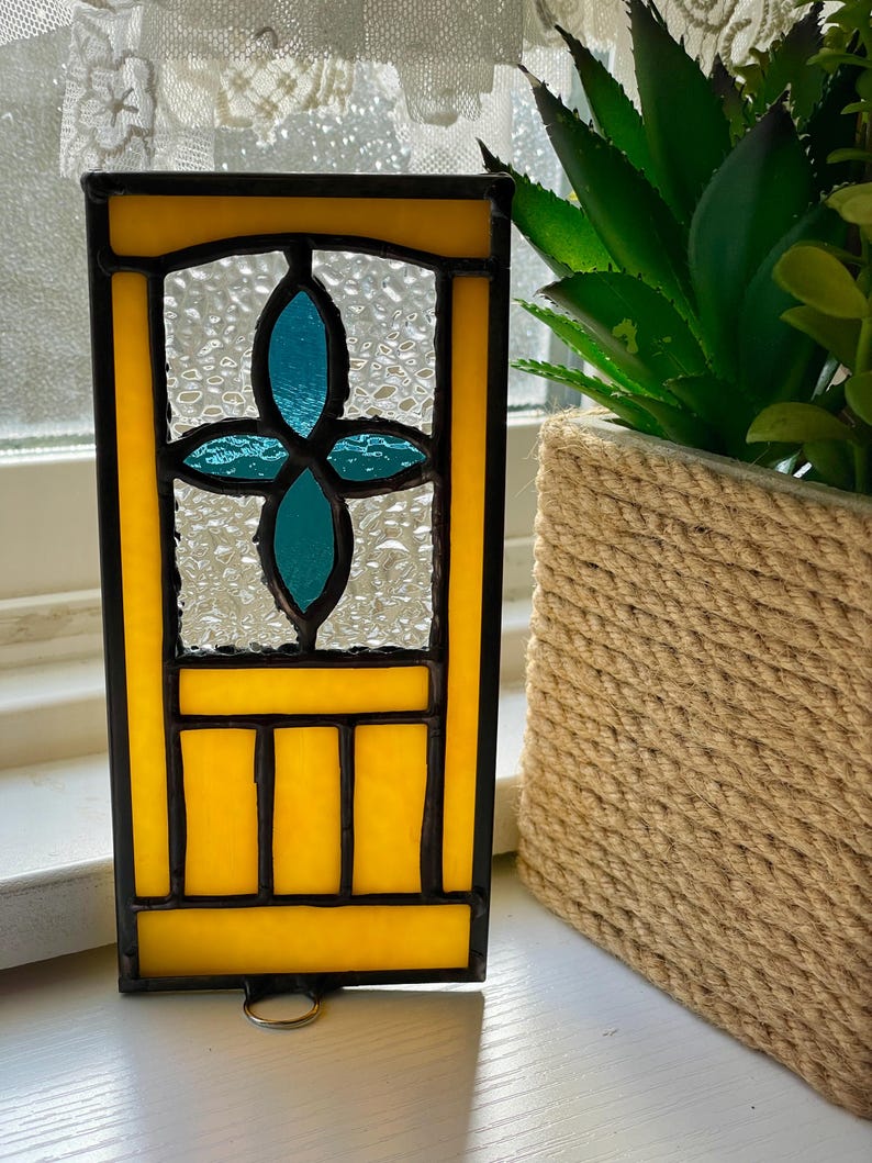 Miniature Stained Glass Doors for Window Decoration - Etsy