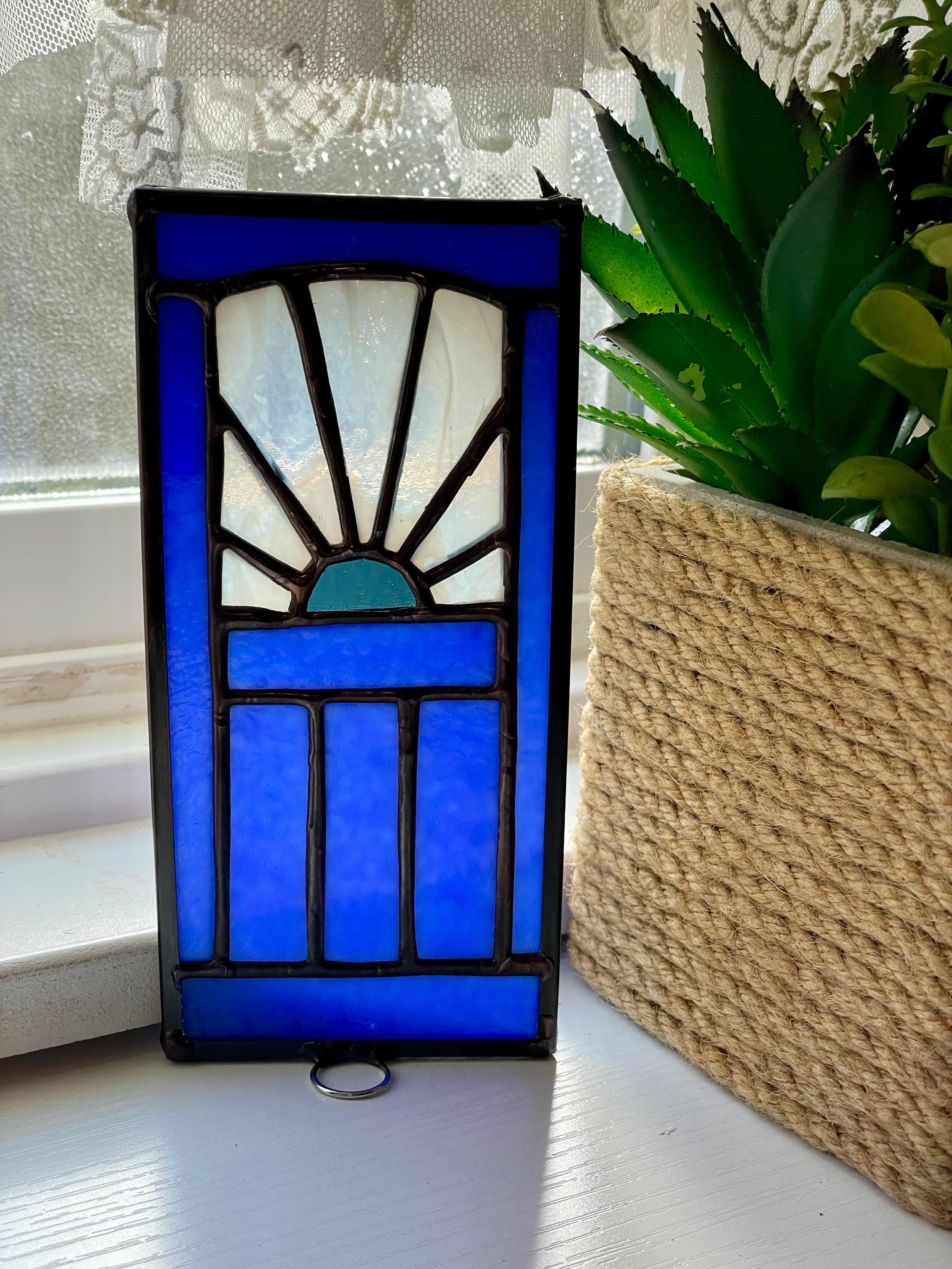 Miniature Stained Glass Doors for Window Decoration - Etsy