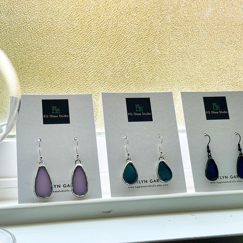 Stained Glass Earrings - Etsy