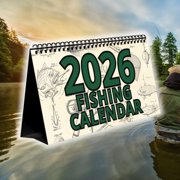Fishing Calendars 2026 - Etsy