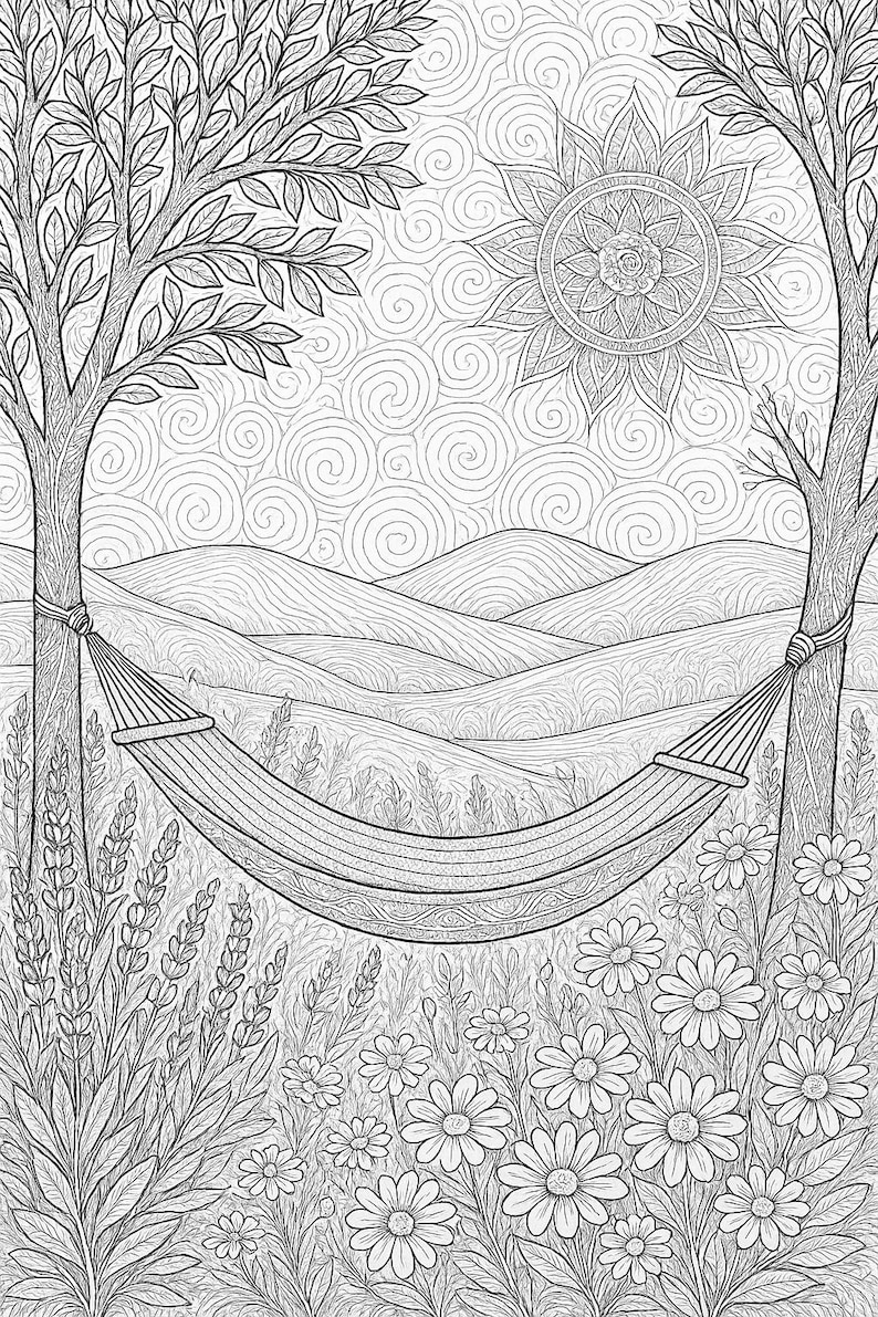Seasons of Stillness Adult Colouring Book | 27 Page Printable PDF ...