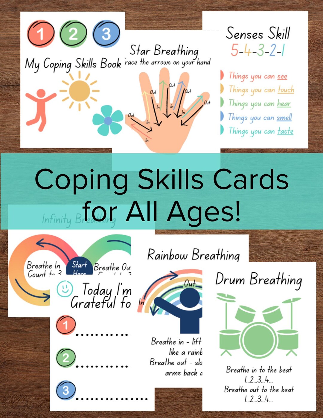 20 Coping Skills Cards for All Ages - Etsy