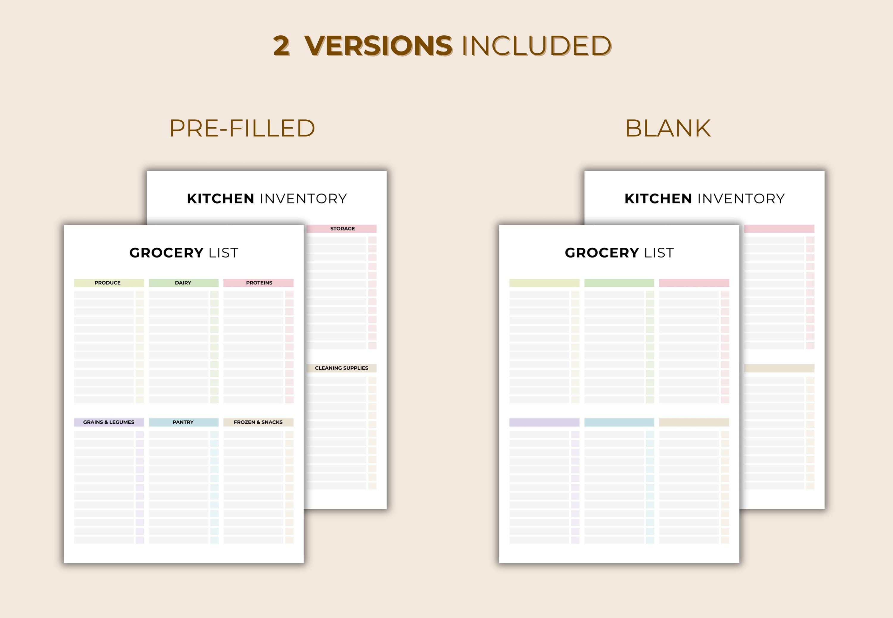 Weekly Meal Planner Digital & Printable, Editable PDF Meal Plan ...