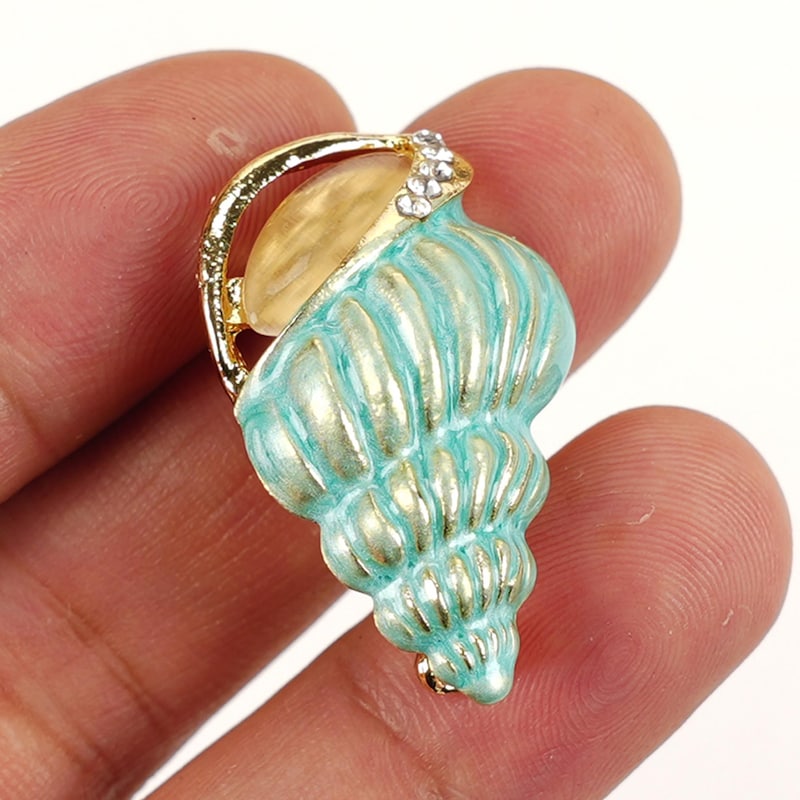 Seashell Brooch - Etsy