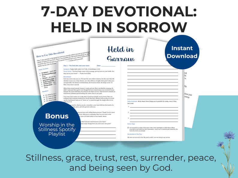 Held in Sorrow | 7-day Christian Grief Devotional | Comfort for the ...