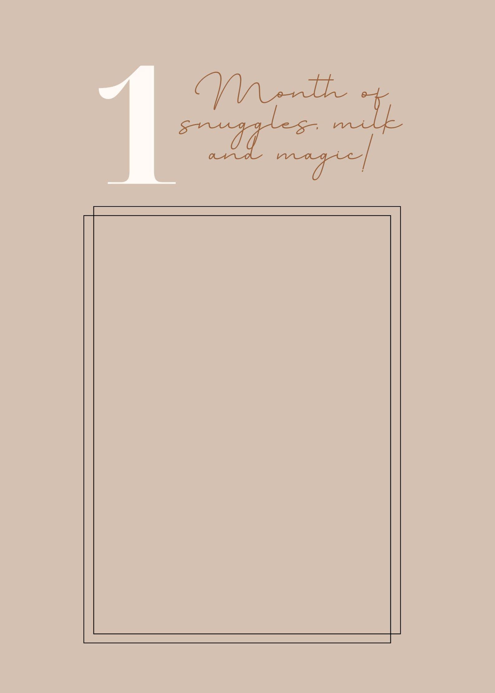 Printable Muslim Baby Scrapbook – First Year Milestone Album | Instant ...