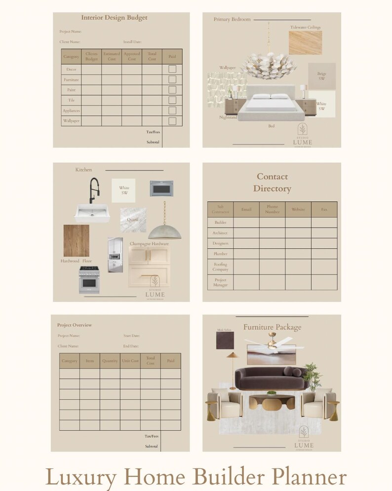 Home Build Planner Kit - Etsy