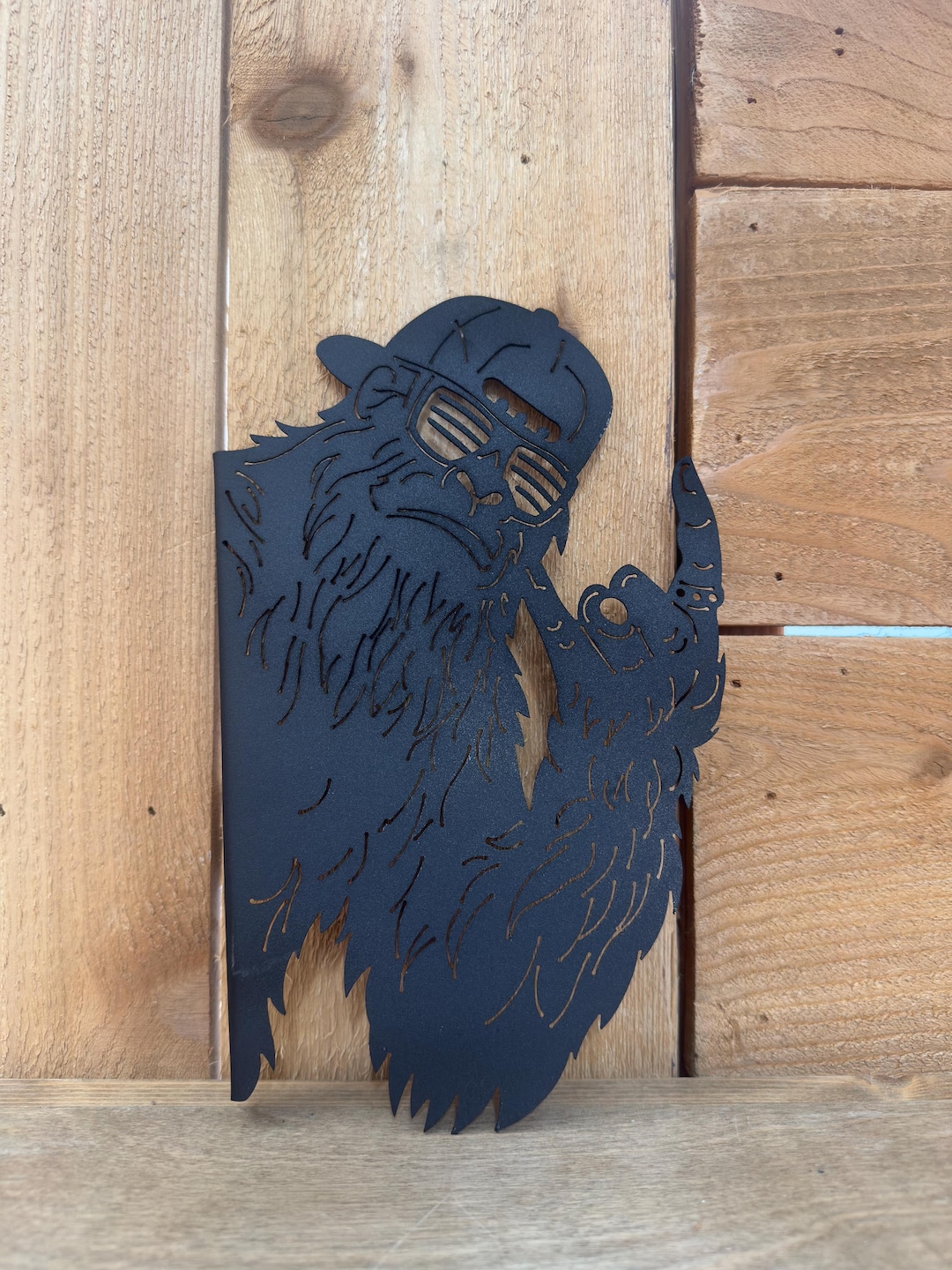 Sasquatch Big Foot Peek a Boo– Yard Sign – 10"x 6" Aluminum ...