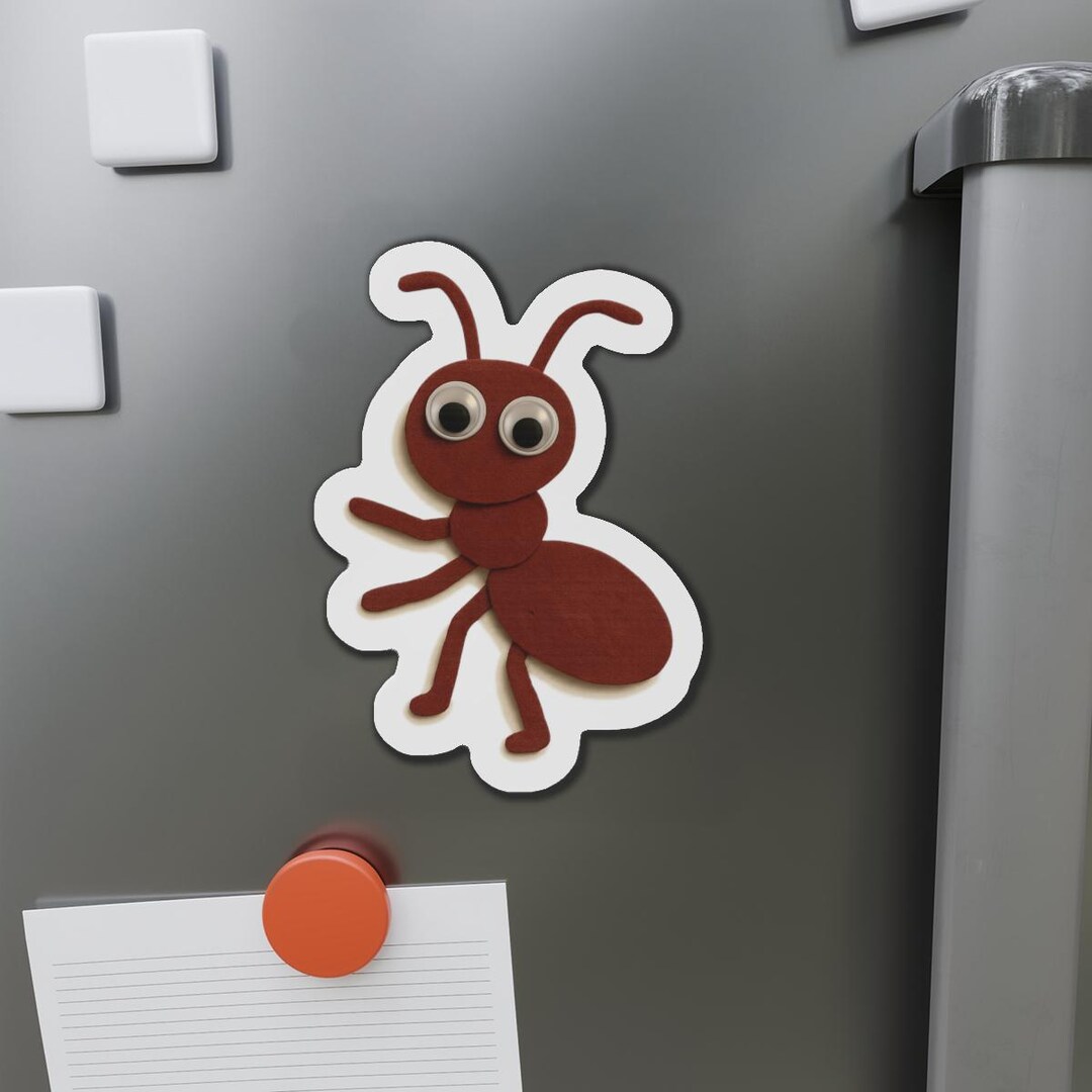 Ant Die Cut Magnet | Cute Animal Fridge Decor | Kids Room Accessories ...