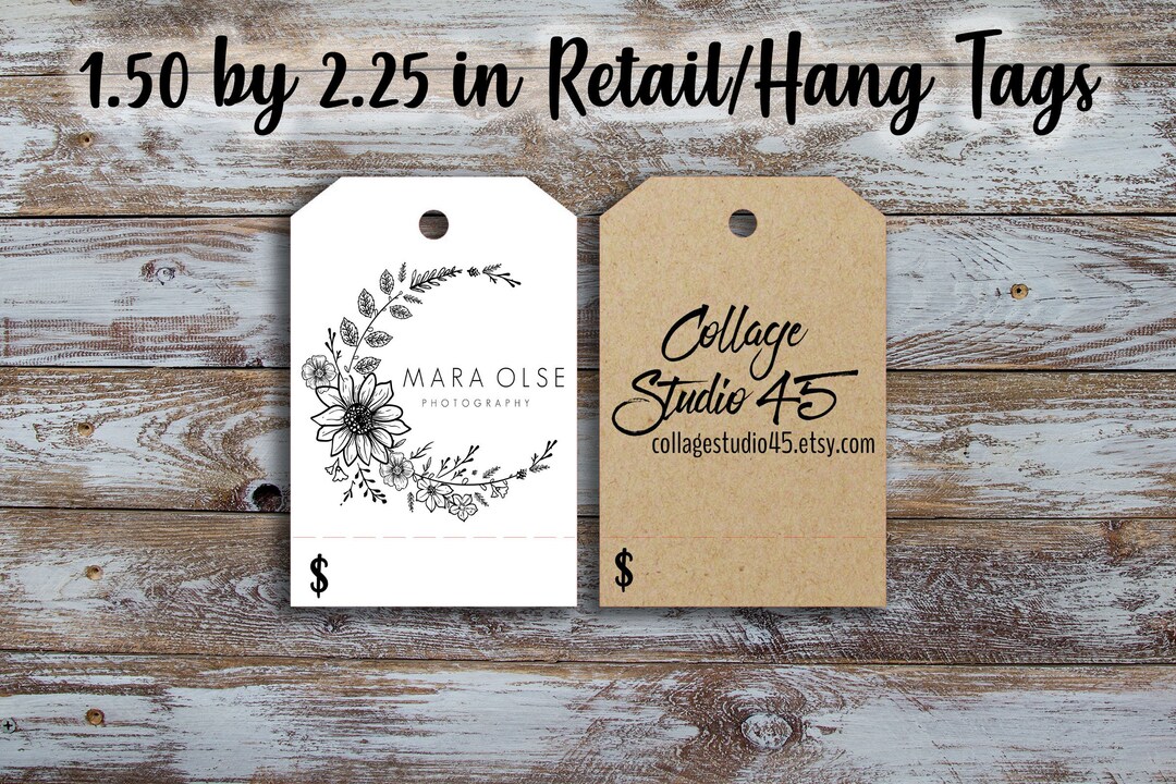 Custom Retail Hang Tags: Detachable Price Tag (1.50 X 2.25 In) - Etsy