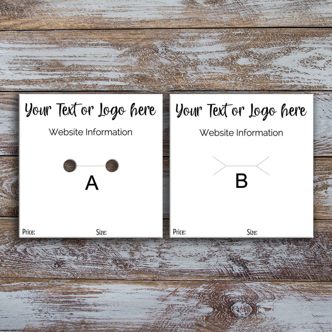 Ring Display Cards Customized With Your Logo - Jewelry Cards - Product ...