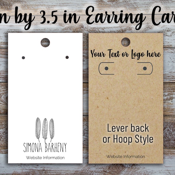 Custom Earring Cards - Etsy