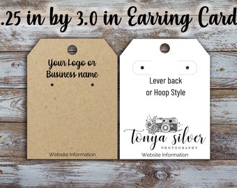 Custom Earring Cards | Etsy