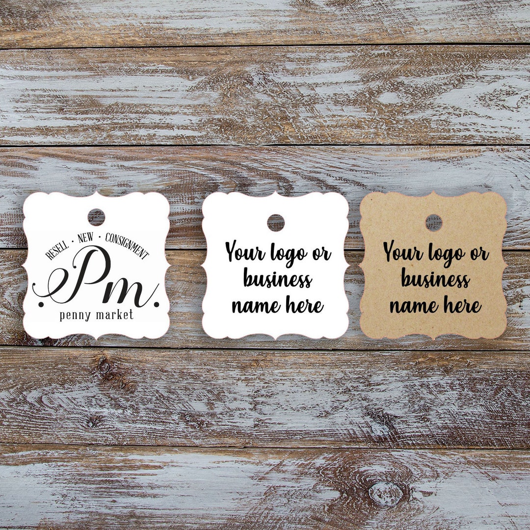 Custom Tags - 1.25 Inch by 1.25 Inch Square Tag, Customized Small Price ...