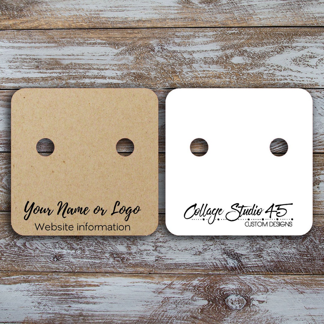 Custom Cuff Link Cards 2 Inches by 2 Inches, Jewelry Display Card - Etsy
