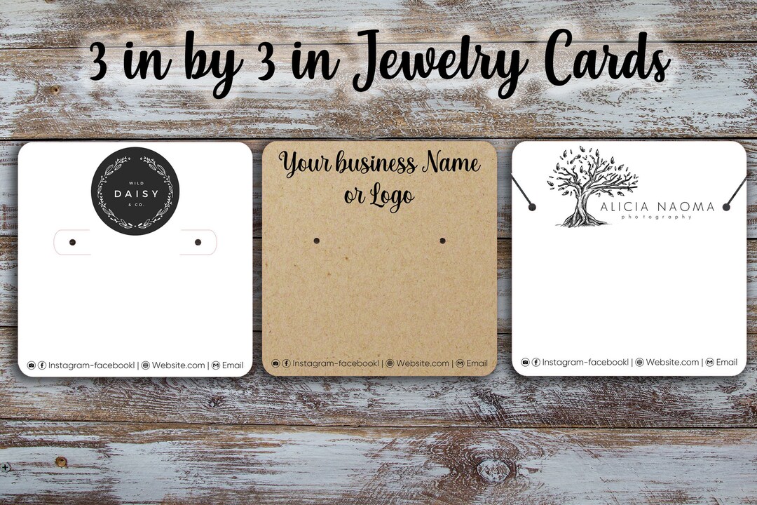 Custom Earring Cards: 3x3 Inch Jewelry Display Cards - Etsy