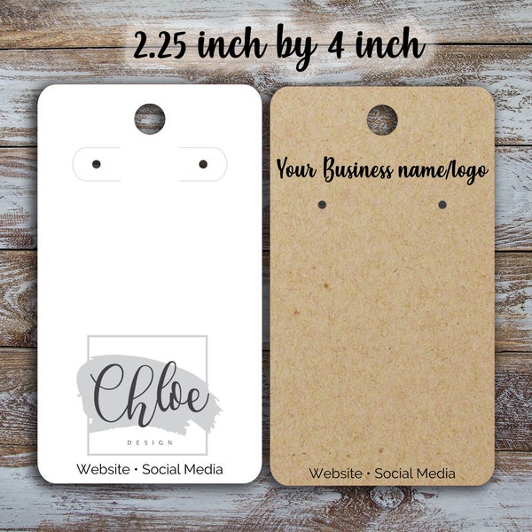 Custom Earring Cards - Etsy