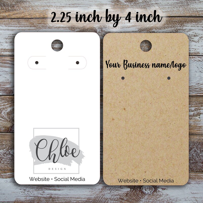 Custom Earring Cards - Etsy