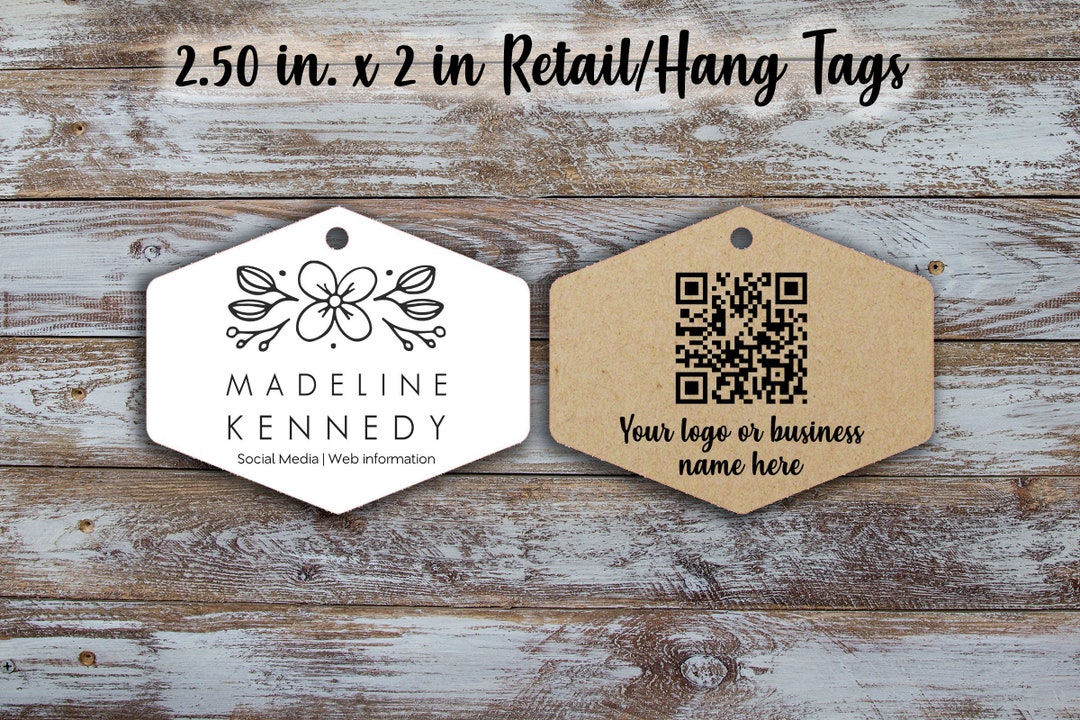 Custom Retail Hang Tags: Personalized Clothing Tags (2.5 X 2.0 Inches ...